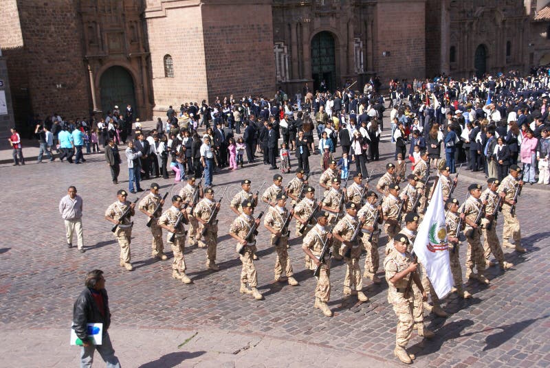 Soldiers Marching in Festival Parade Editorial Image - Image of ranks ...
