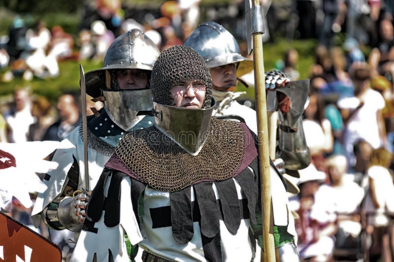 Soldiers of the Middle Ages Editorial Stock Photo - Image of bodyguard ...