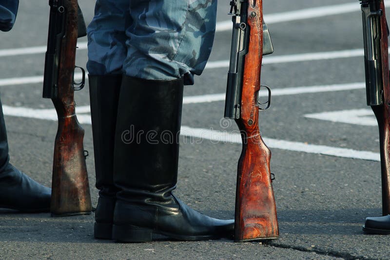 Soldiers parade boots feet stock image. Image of defense - 45559121