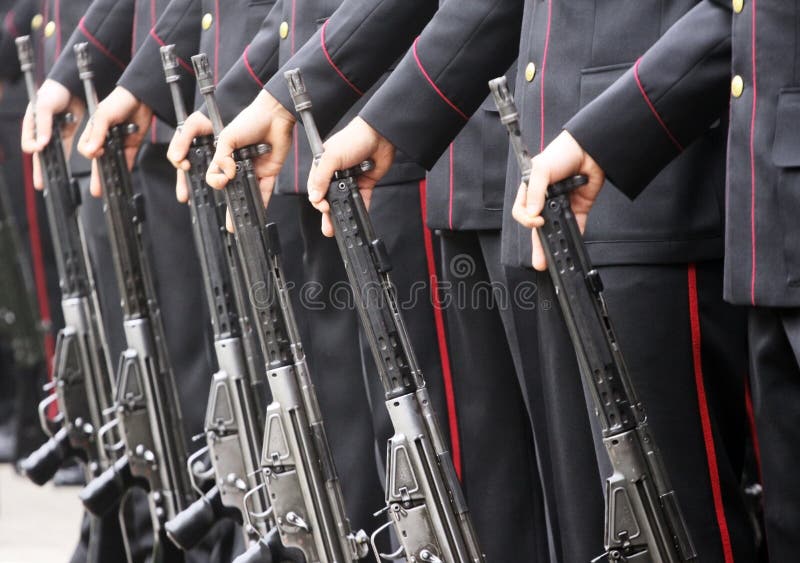 Soldiers in a row stock image. Image of army, nato, academy - 34015907