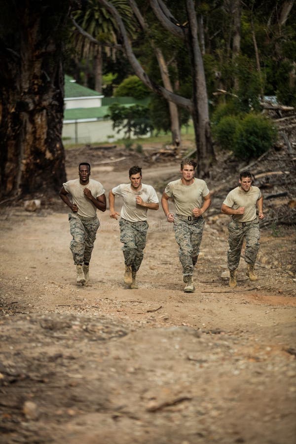 Soldiers running stock image. Image of athlete, confidence - 88464035
