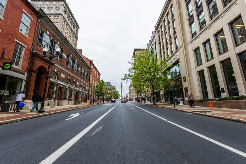 Historic Buildings, Downtown Lancaster, PA. Editorial Photo - Image of ...