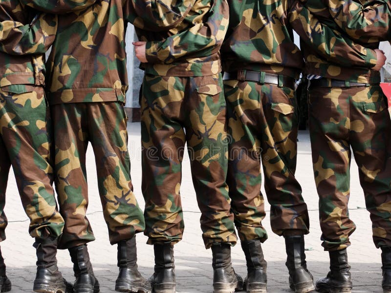Soldiers System Rank People Stock Photo - Image of fabric, soldiers ...
