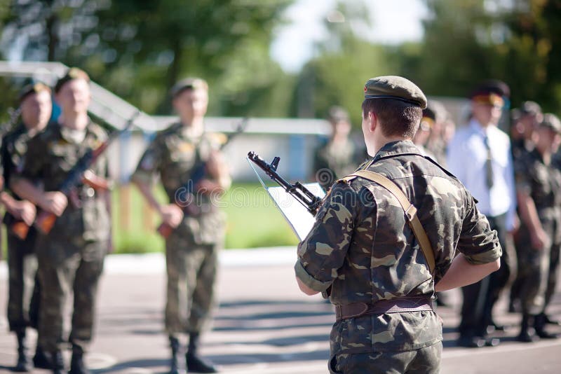 Soldiers are Taking the Oath Editorial Photo - Image of fragment ...