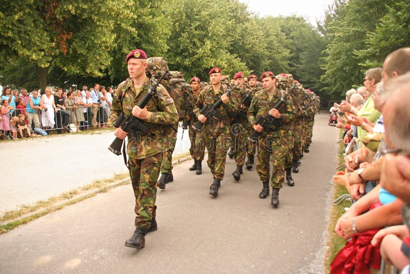 Soldiers on Veterans Day in Holland Editorial Stock Image - Image of ...