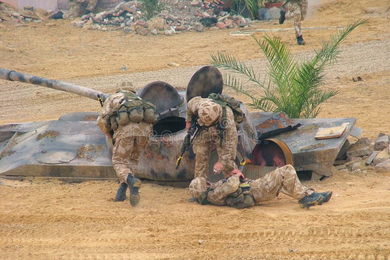 Soldiers on a Wartime Exercise Editorial Stock Image - Image of ...