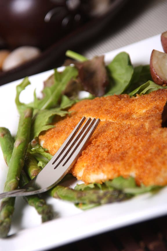 Sole fish fillet stock photo. Image of potato, deep, mesclun - 32115952