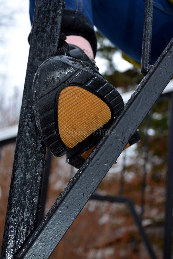 The Sole of the Shoe. Metal Railings Stock Image - Image of foot ...