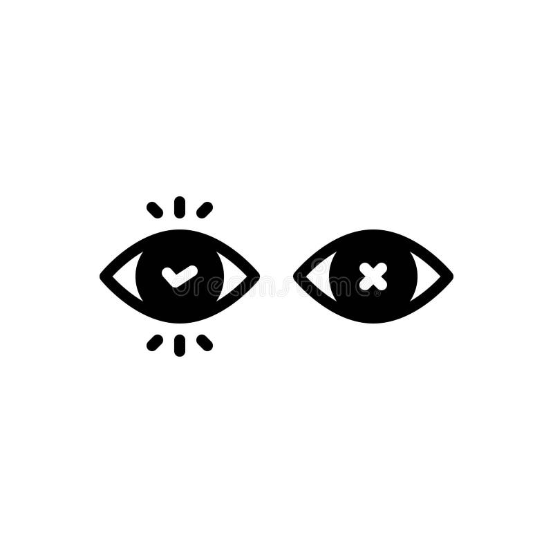 Black Solid Icon for Solely, Eye and Look Stock Vector - Illustration ...