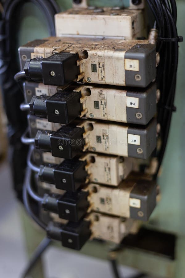 Solenoid Valve Pneumatic Equipment for Machine in the Factory Stock ...