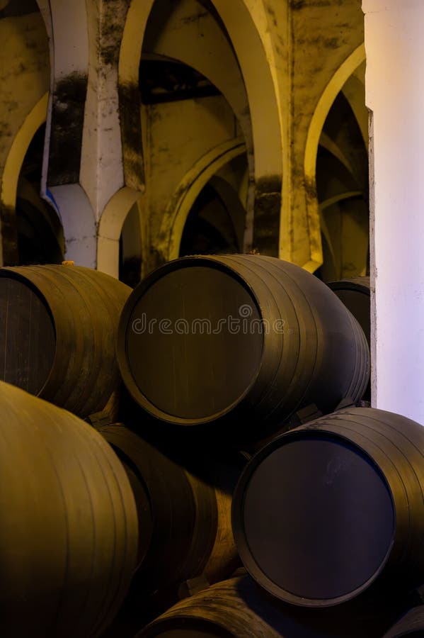 Solera System in Bodegas, Andalusian Wine Cellar, Process for Aging ...