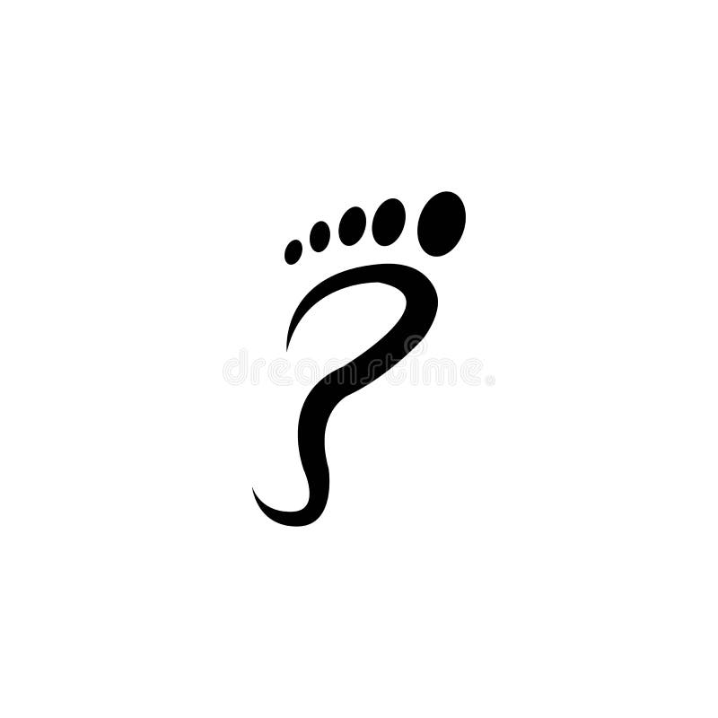 Soles of the Feet Icon Logo Stock Illustration - Illustration of person ...