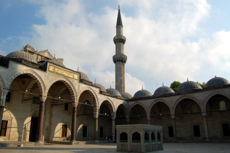 Suleymaniye-Moschee 2 stockfoto. Bild von moschee, suleiman - 3489792