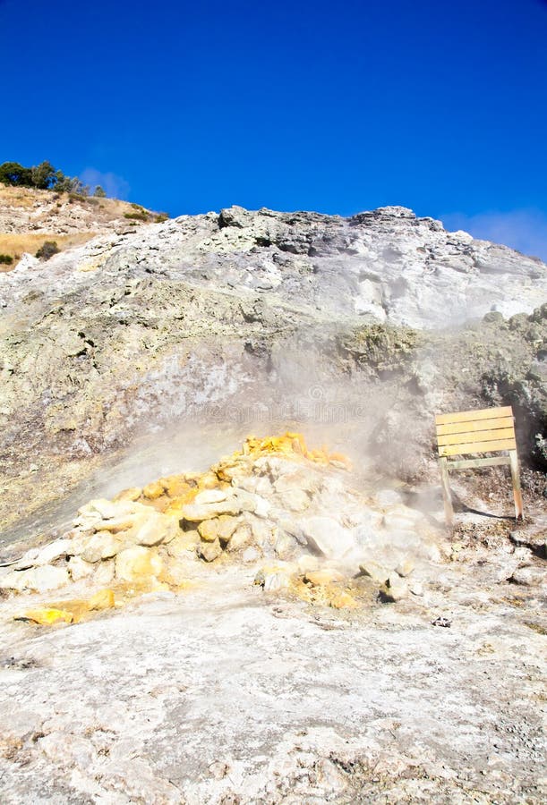 Solfatara - Volcanic Crater Stock Image - Image of energy, geology ...