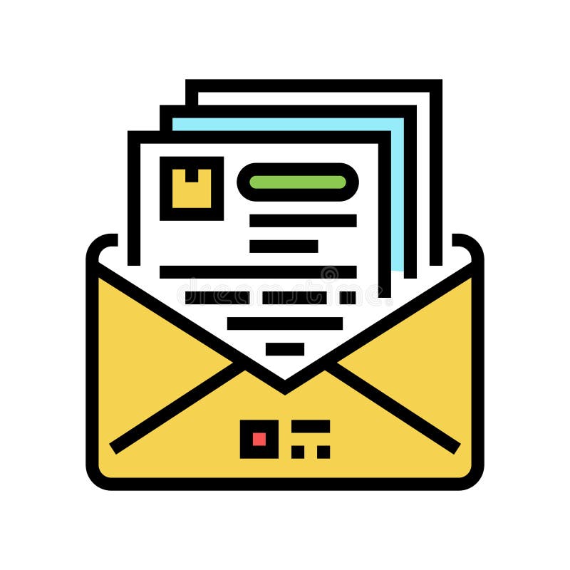 Solicitation Process Color Icon Vector Illustration Stock Vector ...