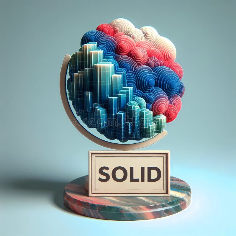 Solid Above the Circle Created Generative AI Stock Illustration ...