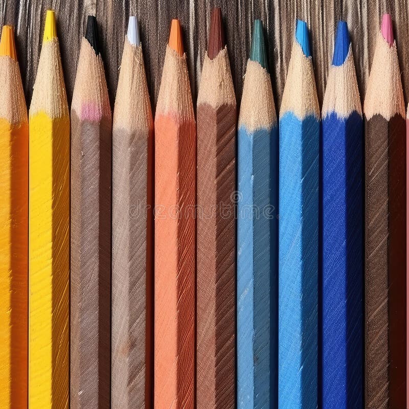 Solid Abstract Background of Wooden Multi Colored Pencils,these are ...
