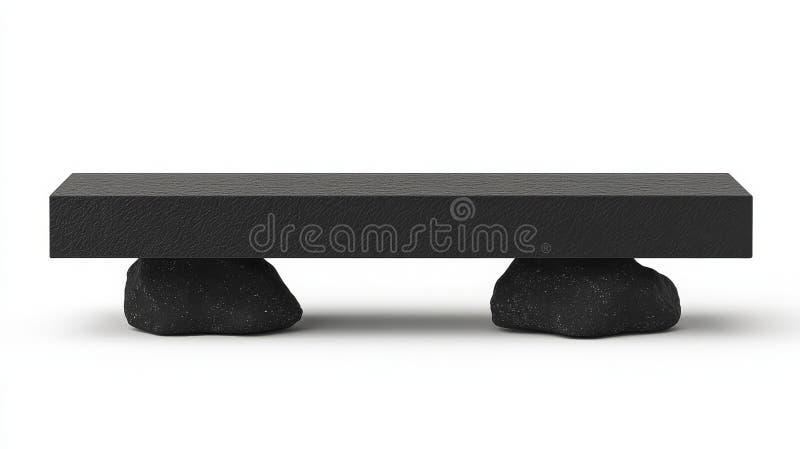 A Solid Aluminum Rectangular Bar Displayed on a White Background ...