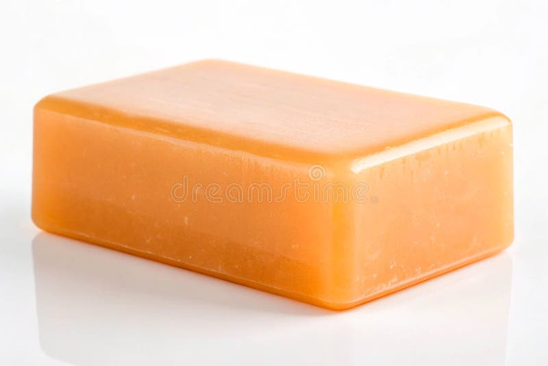 Solid Amber Soap on Isolated Background Stock Illustration ...