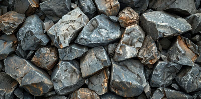 Solid As a Rock. Natural Rock Formation Background Stock Illustration ...