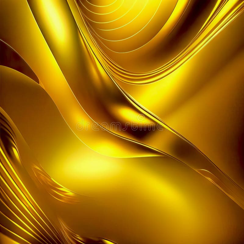 Solid Background Golden Silk Silky Satin Fabric Stock Illustration ...