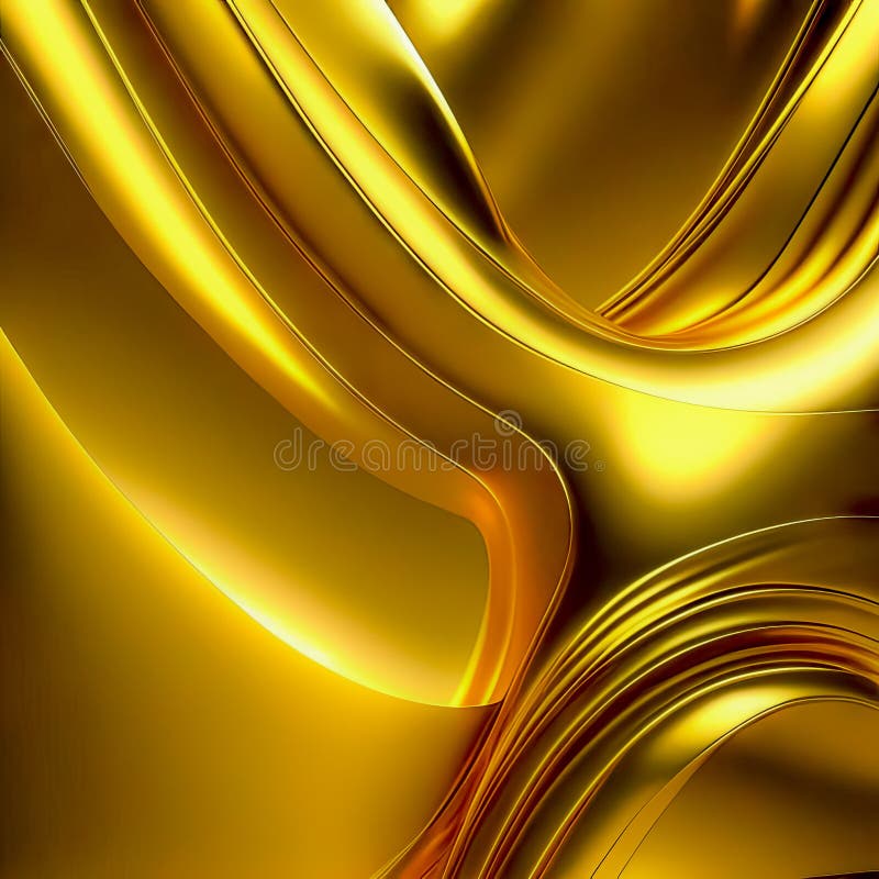 Solid Background Golden Silk Silky Satin Fabric Stock Illustration ...