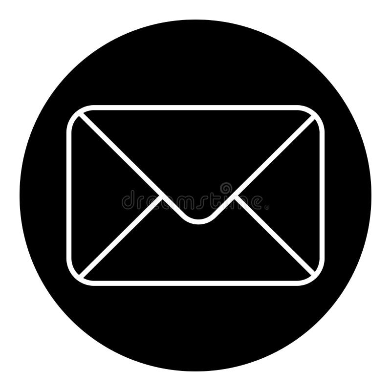 Gmail Black Icon Stock Illustrations – 79 Gmail Black Icon Stock ...