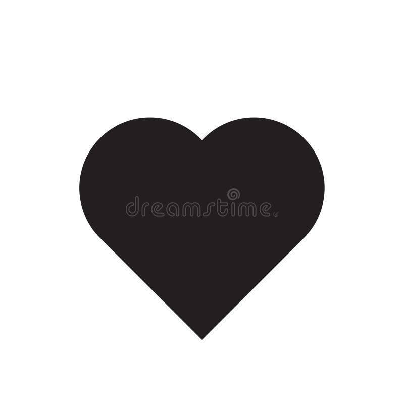 Solid Black Heart Symbol Stock Illustrations – 5,463 Solid Black Heart ...