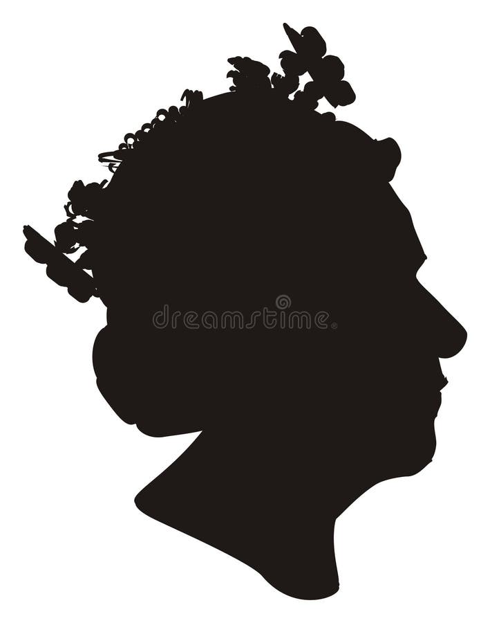 Queen Elizabeth Profile Stock Illustrations – 210 Queen Elizabeth ...