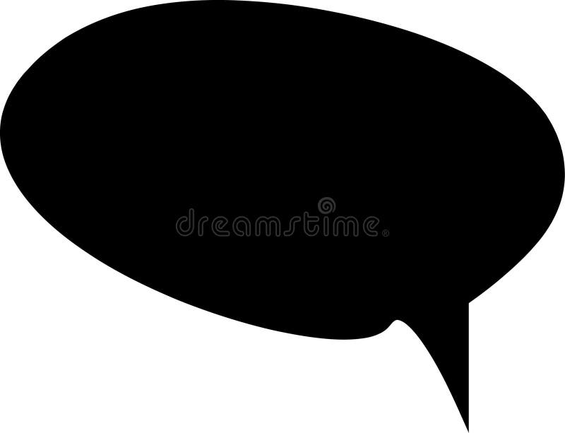 Solid Black Speech Bubble Silhouette Stock Illustrations – 359 Solid ...