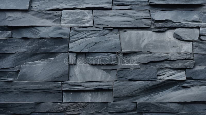 Black Stone Wall Stands Out Stock Illustration - Illustration of ...