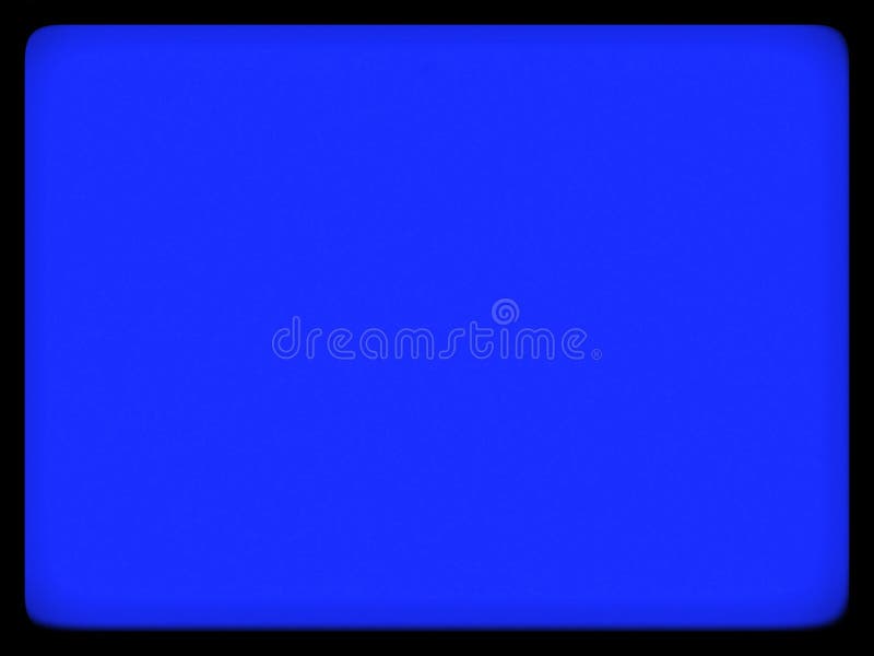 Solid Blank Empty Blue Rectangle Screen Abstract with Black Outline ...