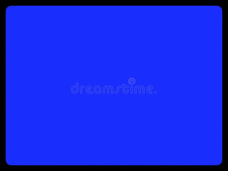 Solid Blank Empty Blue Rectangle Screen Abstract with Black Outline ...