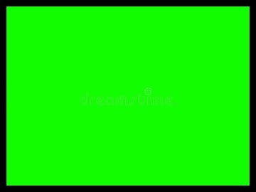 Solid Blank Empty Green Rectangle Screen Abstract with Black Outline ...