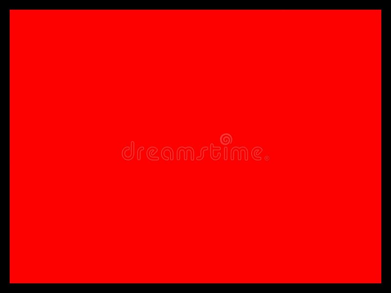 Solid Blank Empty Red Rectangle Screen Abstract with Black Outline ...