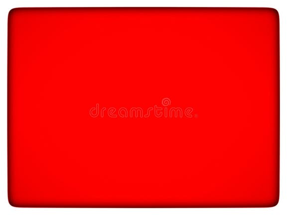 Solid Blank Empty Red Rectangle Screen Abstract with White Outline ...