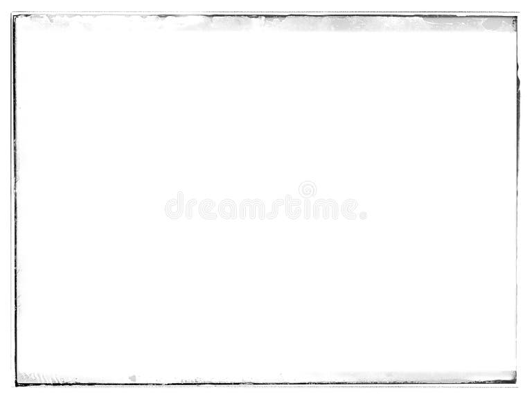 Solid Blank White Rectangle with Black Border Frame, Suitable for ...