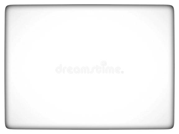Solid Blank White Rectangle with Black Border Frame, Suitable for ...