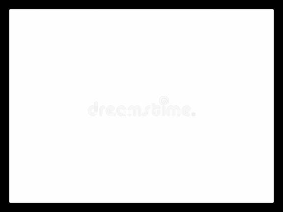Solid Blank White Rectangle with Black Border Frame, Suitable for ...