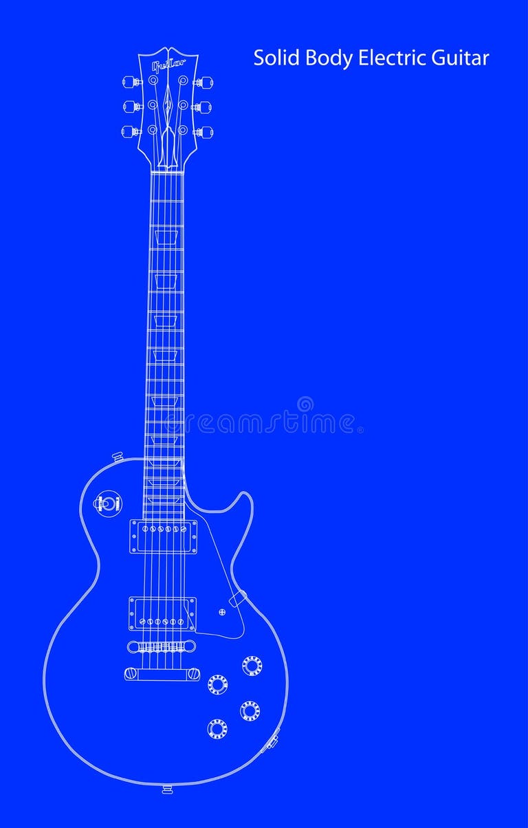 Guitar Blueprint Stock Illustrations – 268 Guitar Blueprint Stock ...