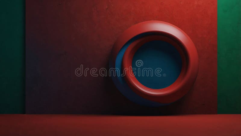 Solid Bold Color Background. Red, Blue and Green. Product Placement or ...