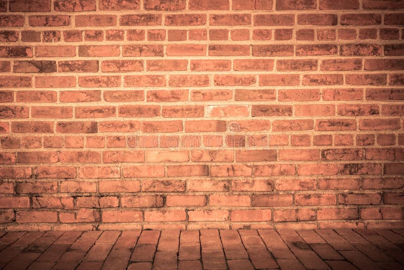 Solid Brick Wall with Variegated Red Color As a Background Stock Photo ...