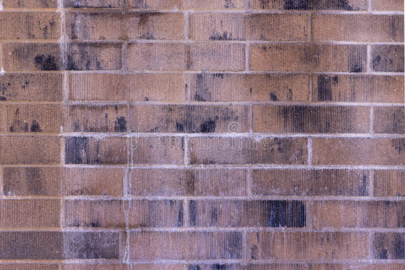Solid Brick Wall with Variegated Red Color As a Background Stock Photo ...