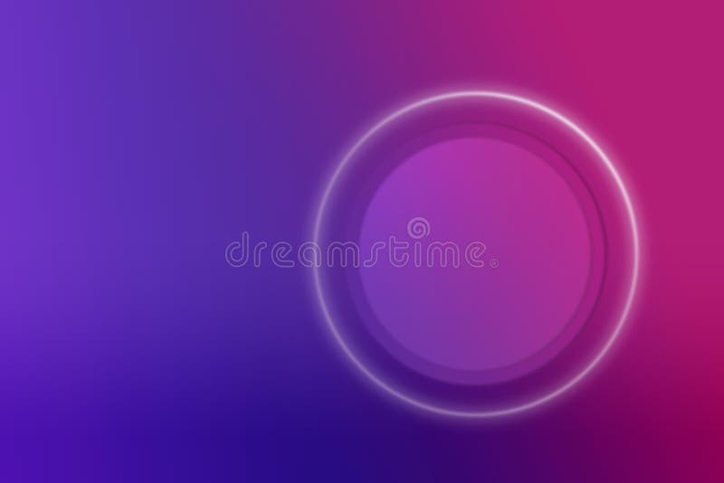 A Solid Circle with White Glow Border on Soft Purple and Pink Color ...