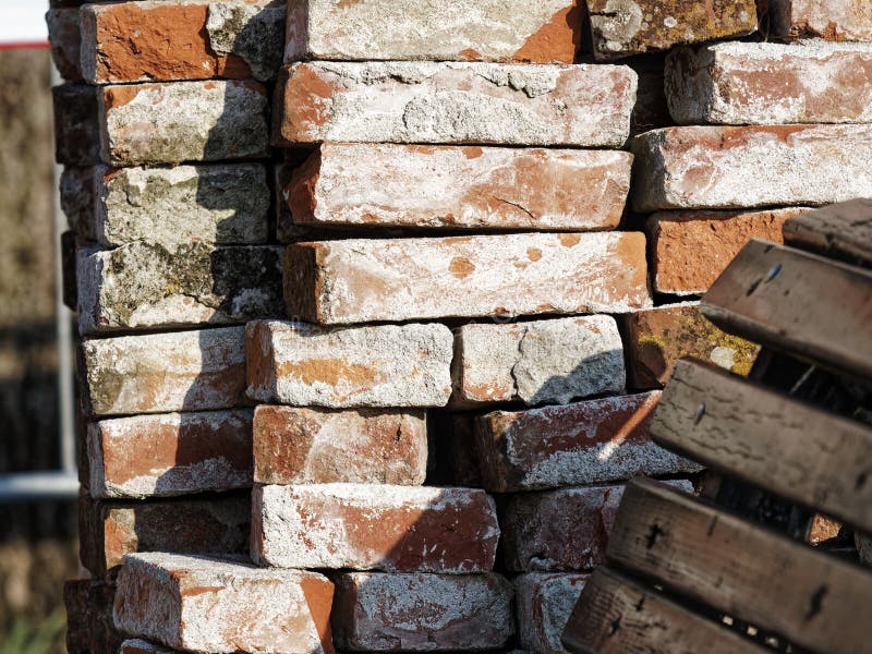 Solid Clay Bricks Used for Construction Stock Photo - Image of adobe ...