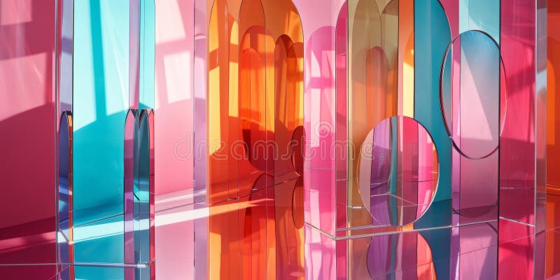 A Solid Color Backdrop Achieved Using an Array of Differently Shaped ...