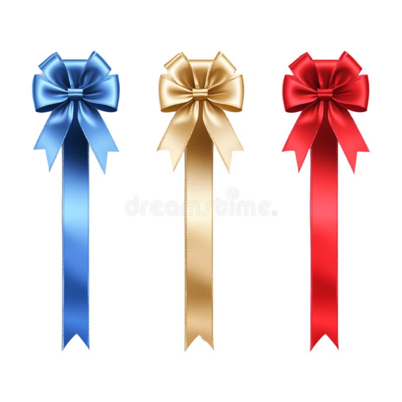 Solid Color Batch Ribbon Type on Transparent Background - Ai Generated ...