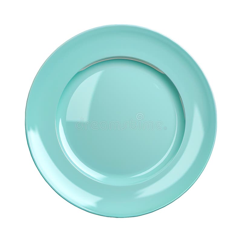 Solid Color Blank Plate on Transparent Background - Ai Generated Stock ...