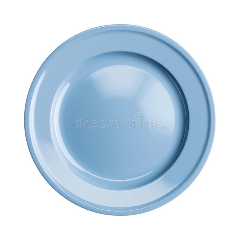 Solid Color Blank Plate on Transparent Background - Ai Generated Stock ...