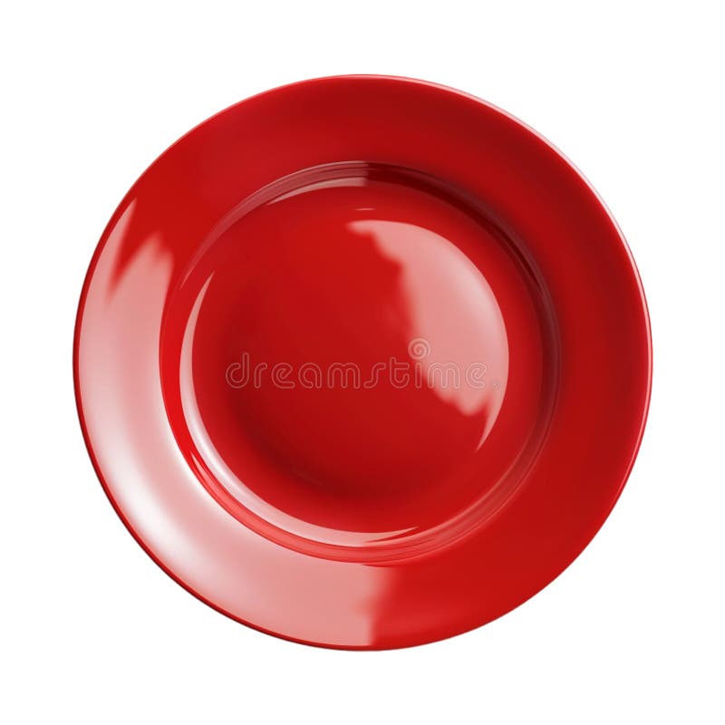 Solid Color Blank Plate on Transparent Background - Ai Generated Stock ...